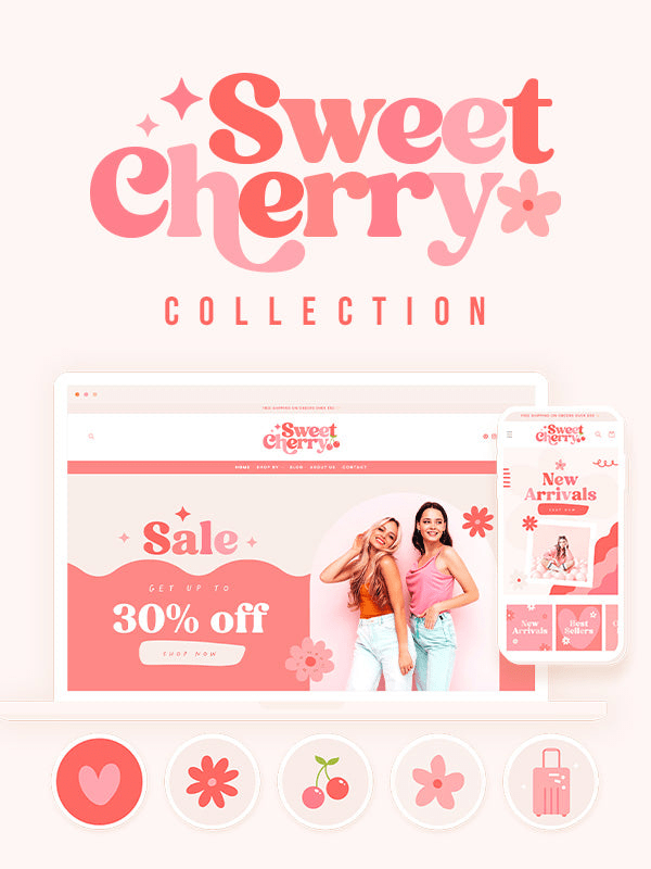 Sweet Cherry – Pastel Grid